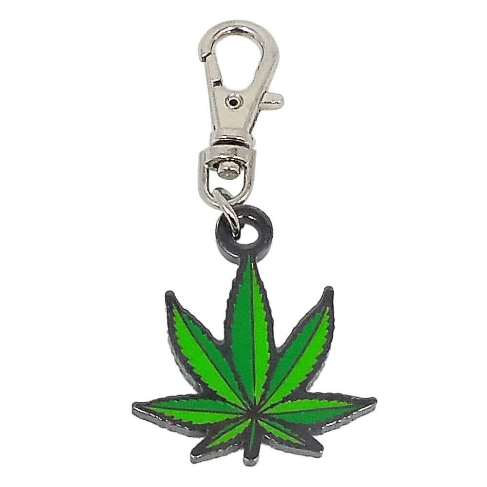 Pot Leaf Zipper Pulls - Jewelry Assembled in USA - 420 Gift Ideas