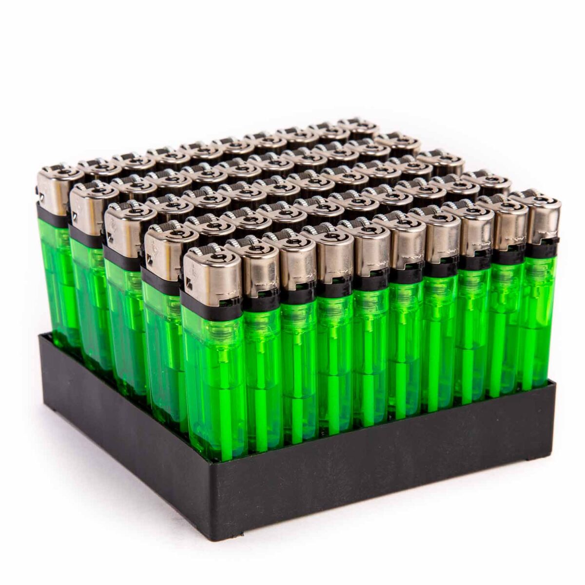 Custom Cigarette Lighters Wholesale with Logo - Clear Green