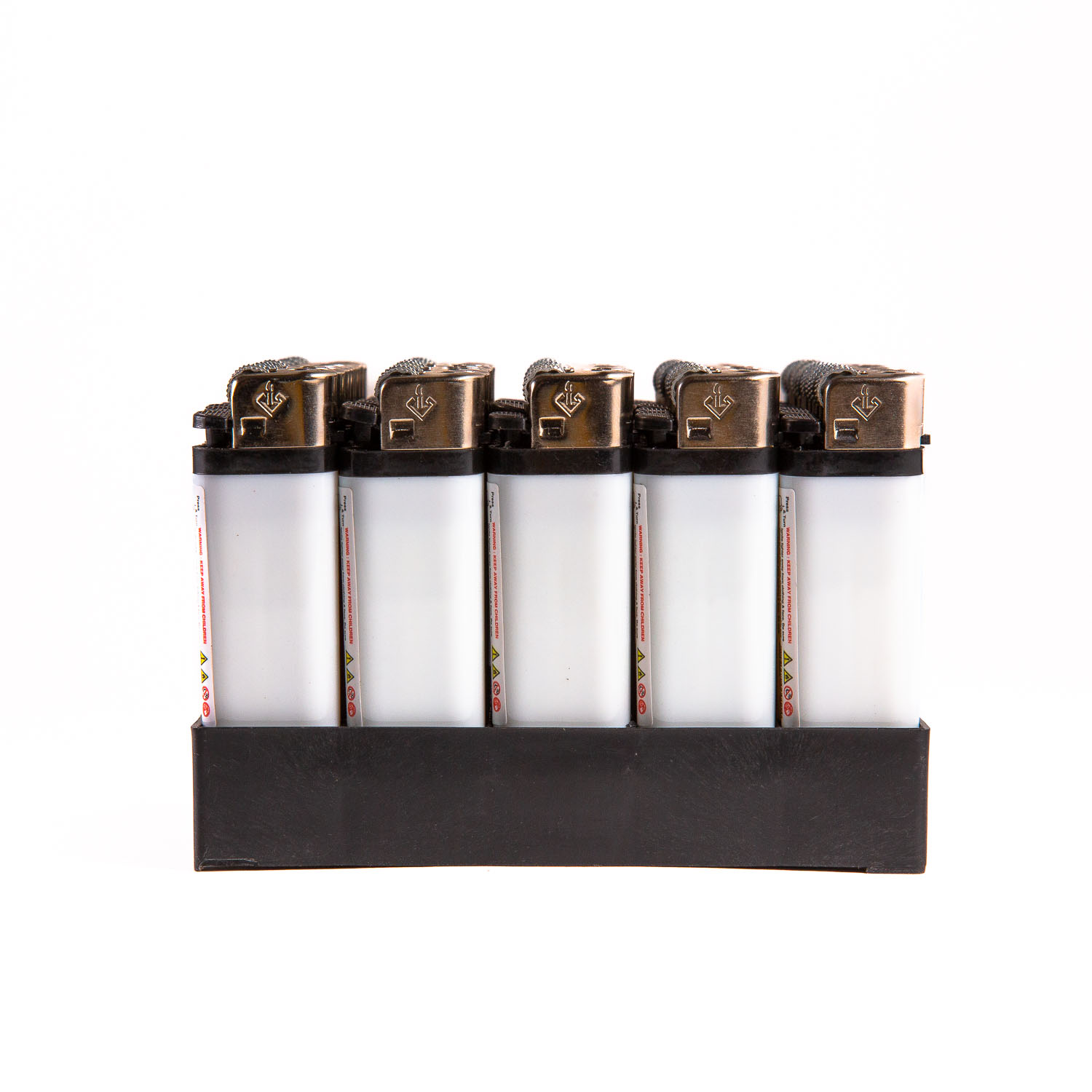 Branded Lighters Low Minimum - Disposable Lighters - White