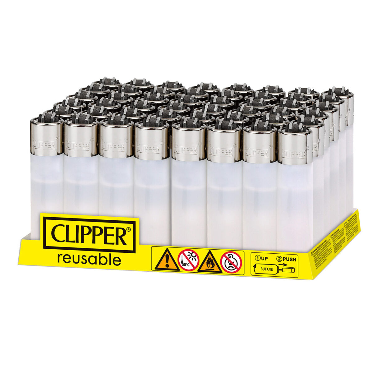 Transparent Clipper Lighters with Your Custom Logo or Line of Text